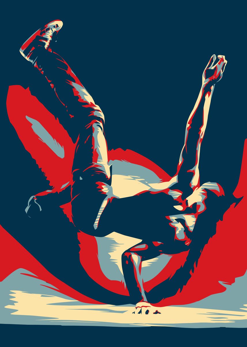 'Air Chair Breakdance' Poster, picture, metal print, paint by Popart ...