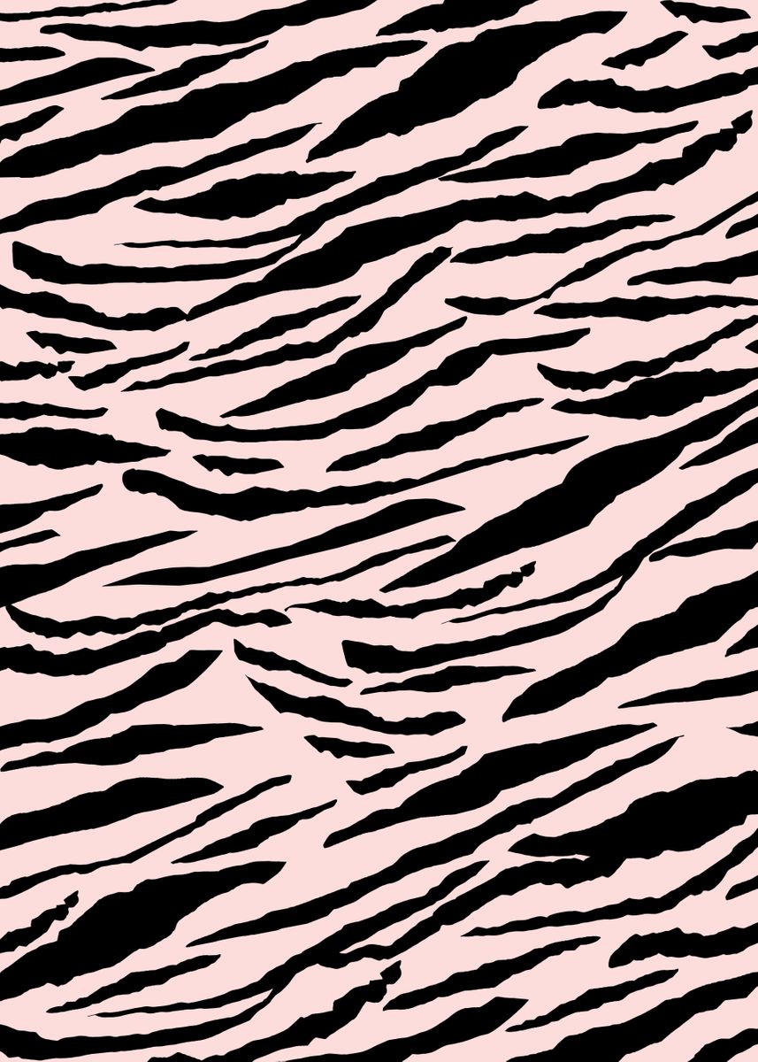 'Tiger Animal Print Glam 5' Poster, picture, metal print, paint by ...