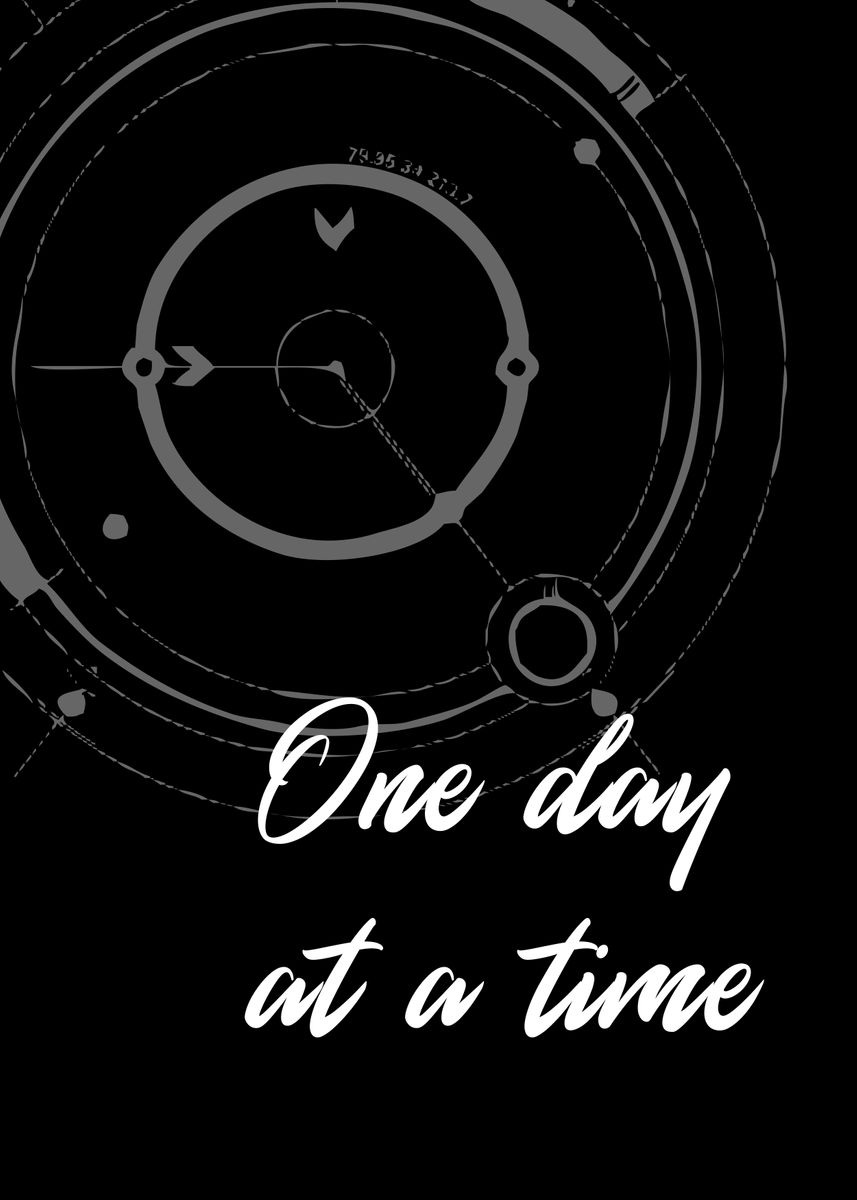 'One Day At A Time' Poster, picture, metal print, paint by Art Ofphotos ...