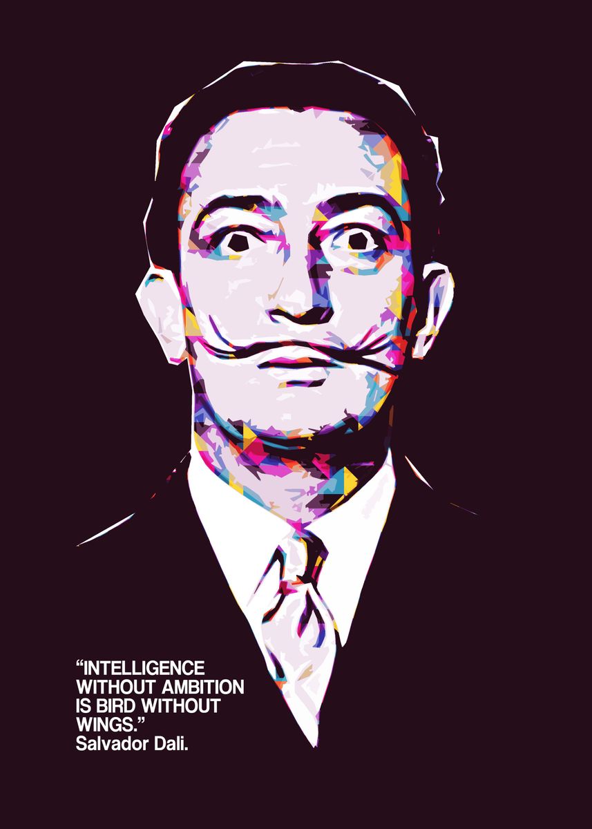 'SALVADOR DALI QUOTE' Poster, picture, metal print, paint by MoveUp ...