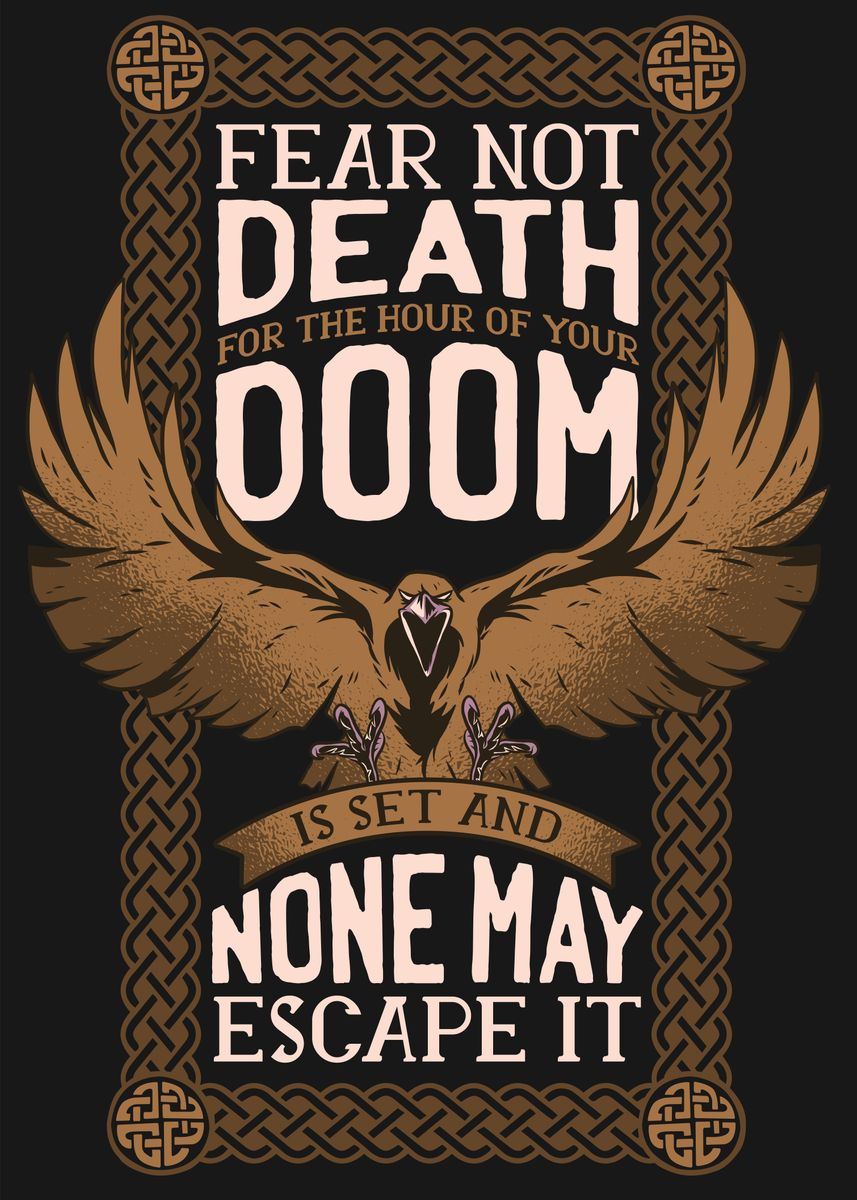 'Fear Not Death' Poster, picture, metal print, paint by Chris Simmons ...