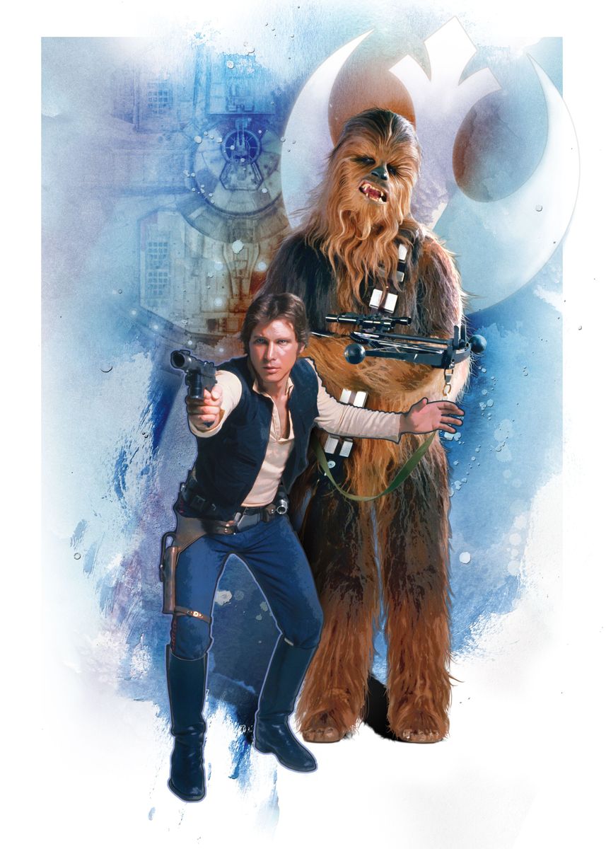 'The Smugglers' Poster, picture, metal print, paint by Star Wars | Displate