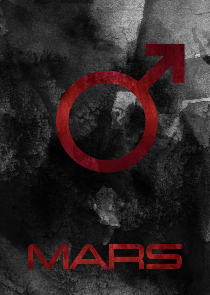 'Planet Mars' Poster by Mr Maker | Displate