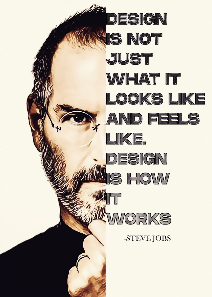 'steve jobs Quote' Poster, picture, metal print, paint by Mobilunik ...