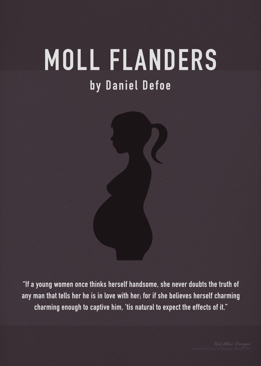 'Moll Flanders by Defoe Art' Poster, picture, metal print, paint by ...