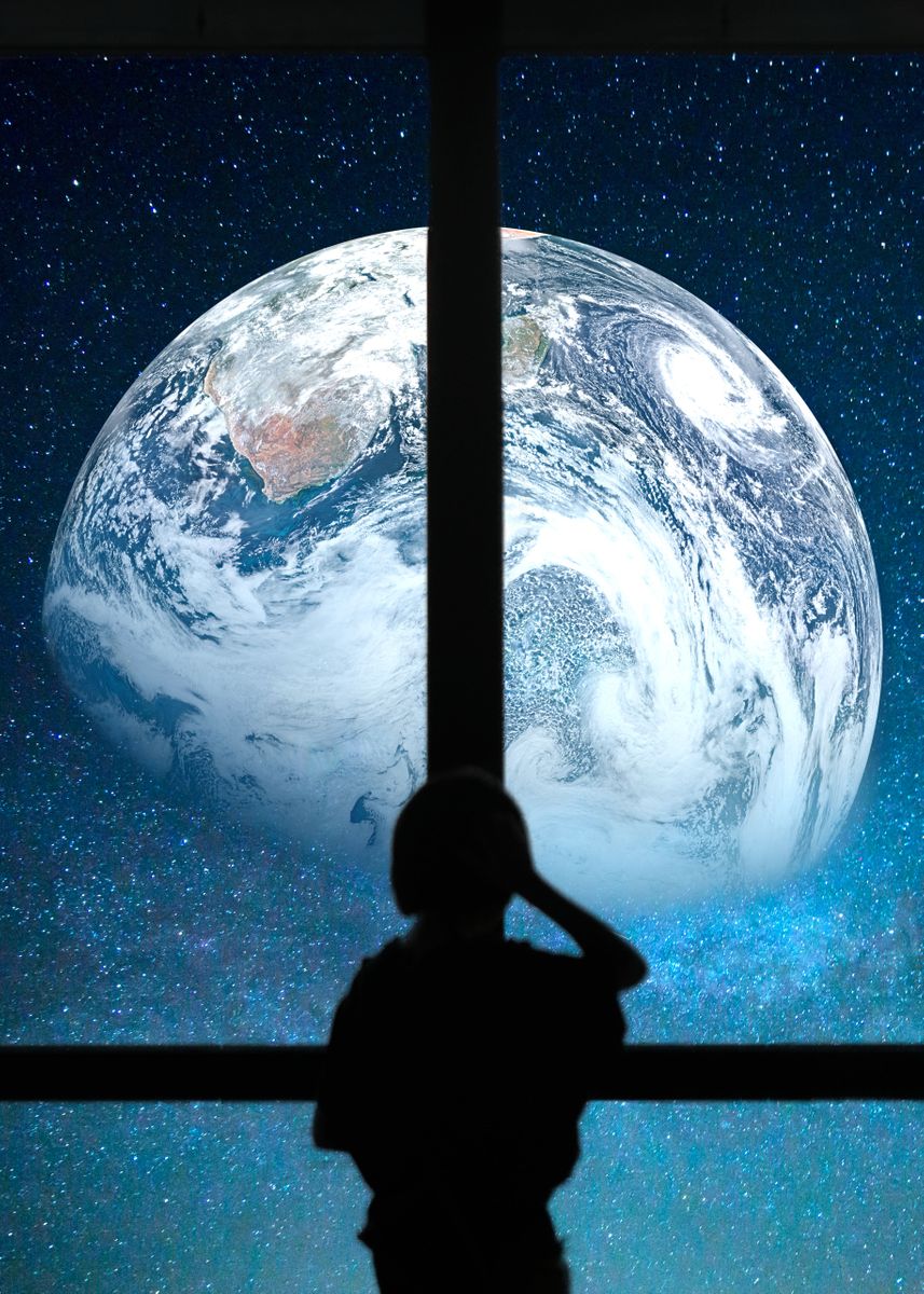 'Hello from the other side' Poster, picture, metal print, paint by Wild ...