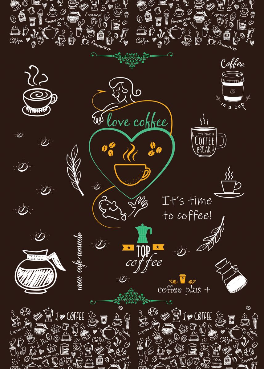 'Loves Coffee' Poster by Alex Guenther | Displate