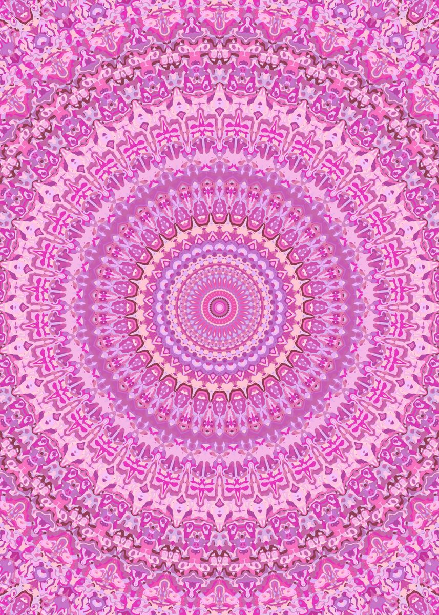 'Funky Hippie Mandala' Poster, picture, metal print, paint by Kaleiope ...