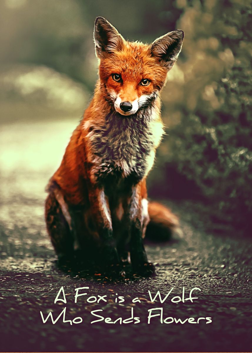 'Fox' Poster, picture, metal print, paint by Kunyah | Displate