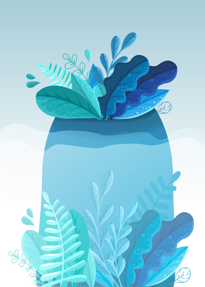 'Digital Nature' Poster by Nora Kiraly | Displate