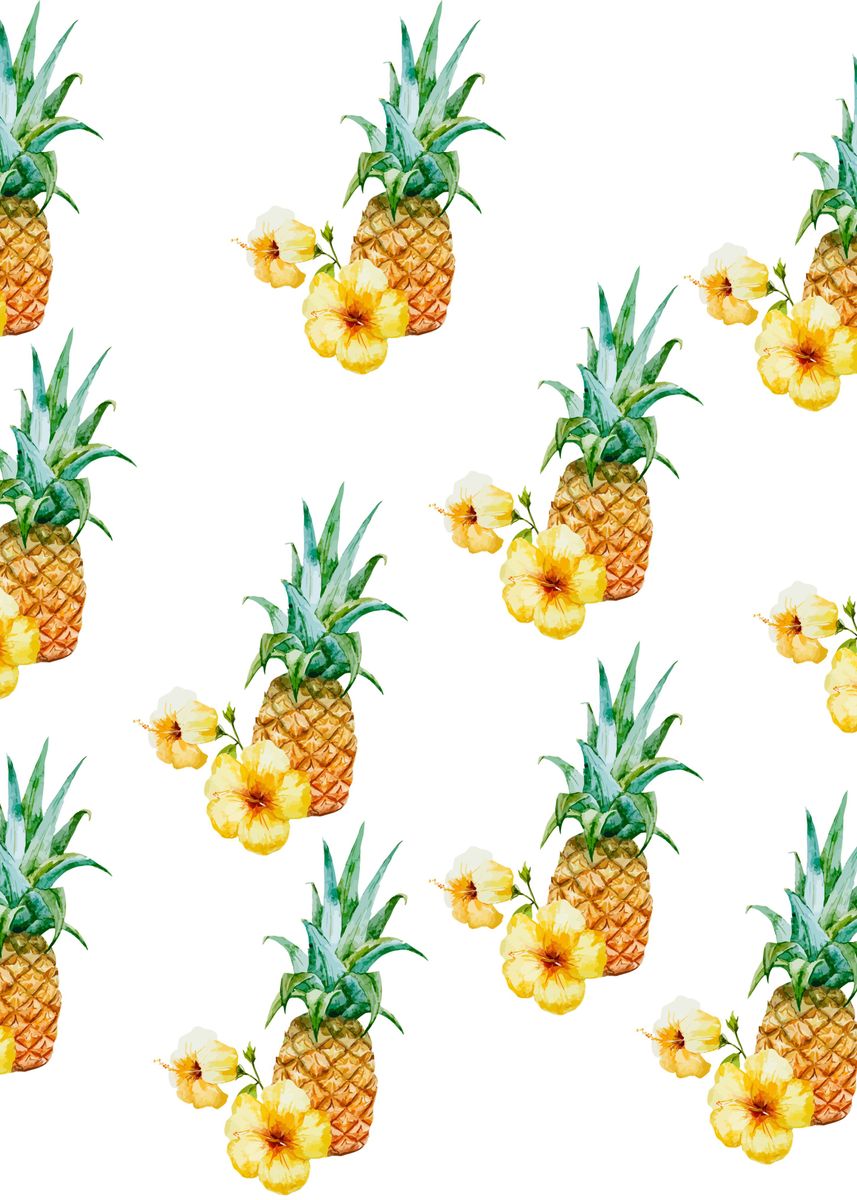 'Colorful Tropical Patt 08' Poster, picture, metal print, paint by ...