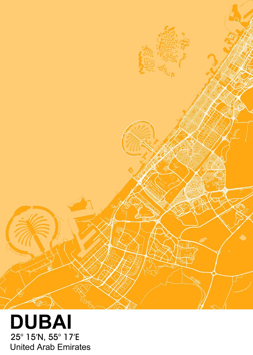 'color city map' Poster, picture, metal print, paint by Project X ...