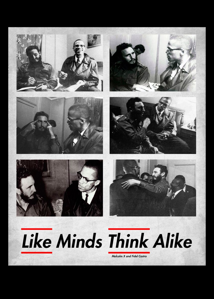 'Like Minds Think Alike' Poster, picture, metal print, paint by Edson ...