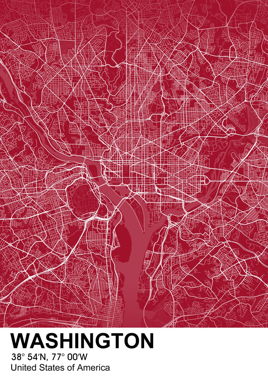 'color city map' Poster, picture, metal print, paint by Project X ...