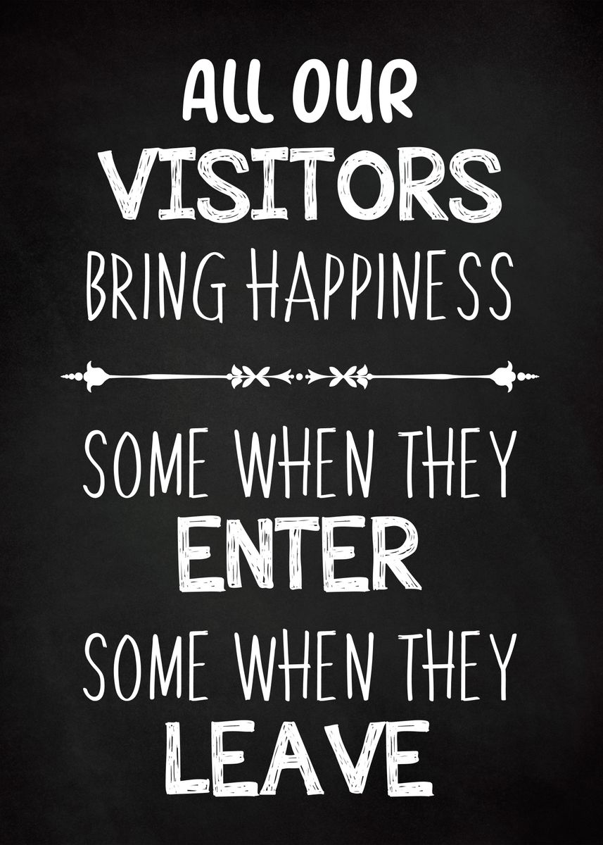 'Funny Visitors Happiness' Poster, picture, metal print, paint by ...
