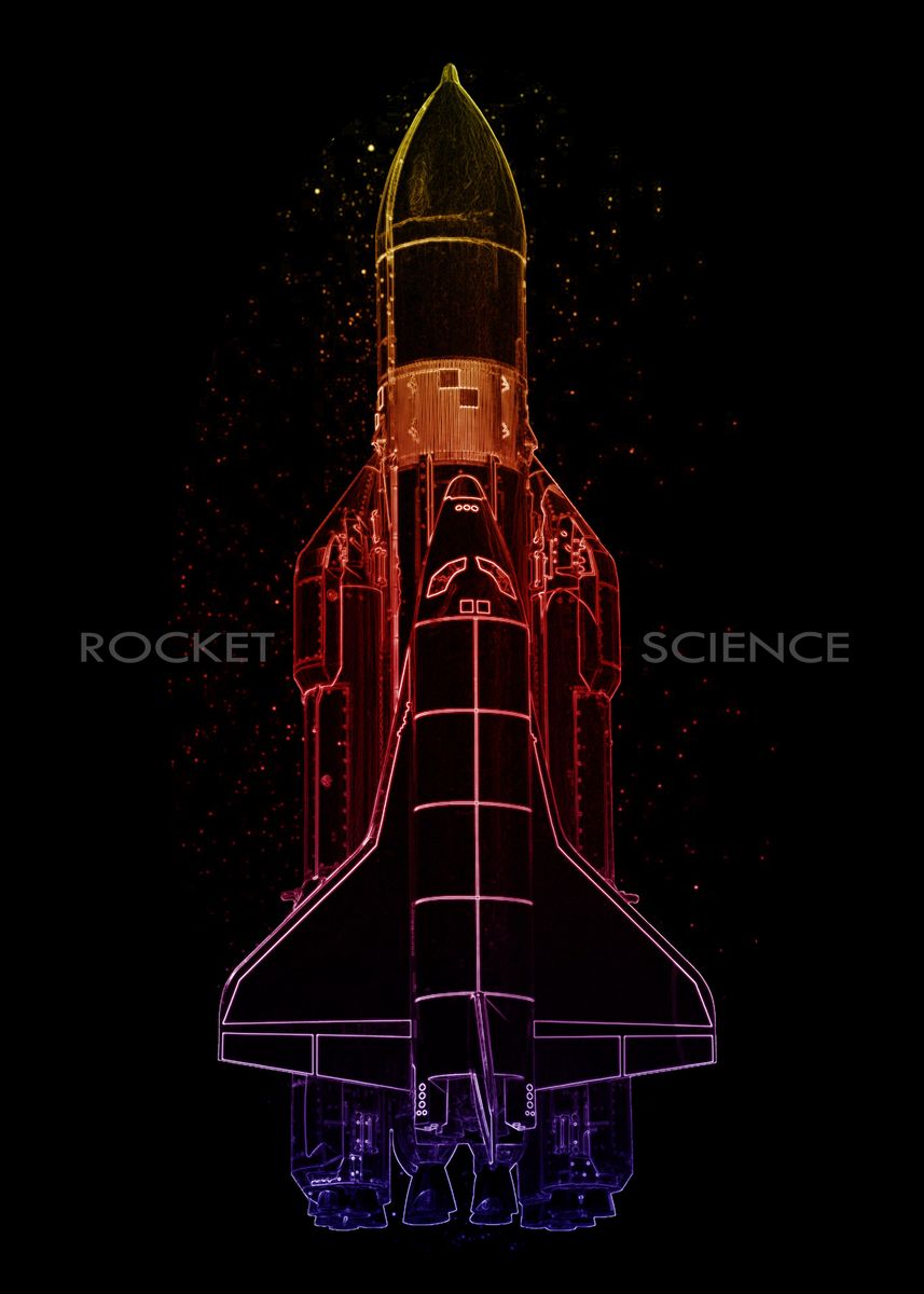 'Rocket Science' Poster, picture, metal print, paint by Johnlin Alueta ...