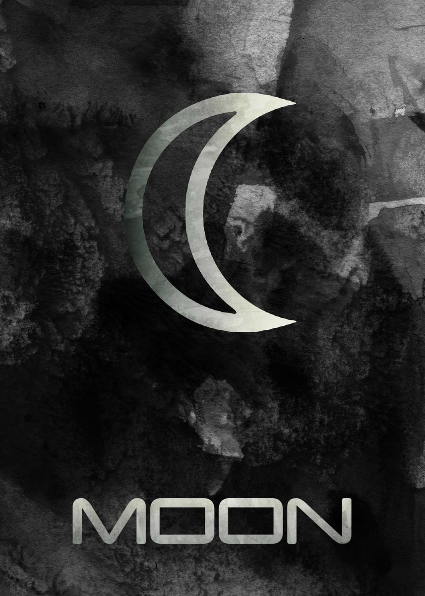 'Moon' Poster by Mr Maker | Displate