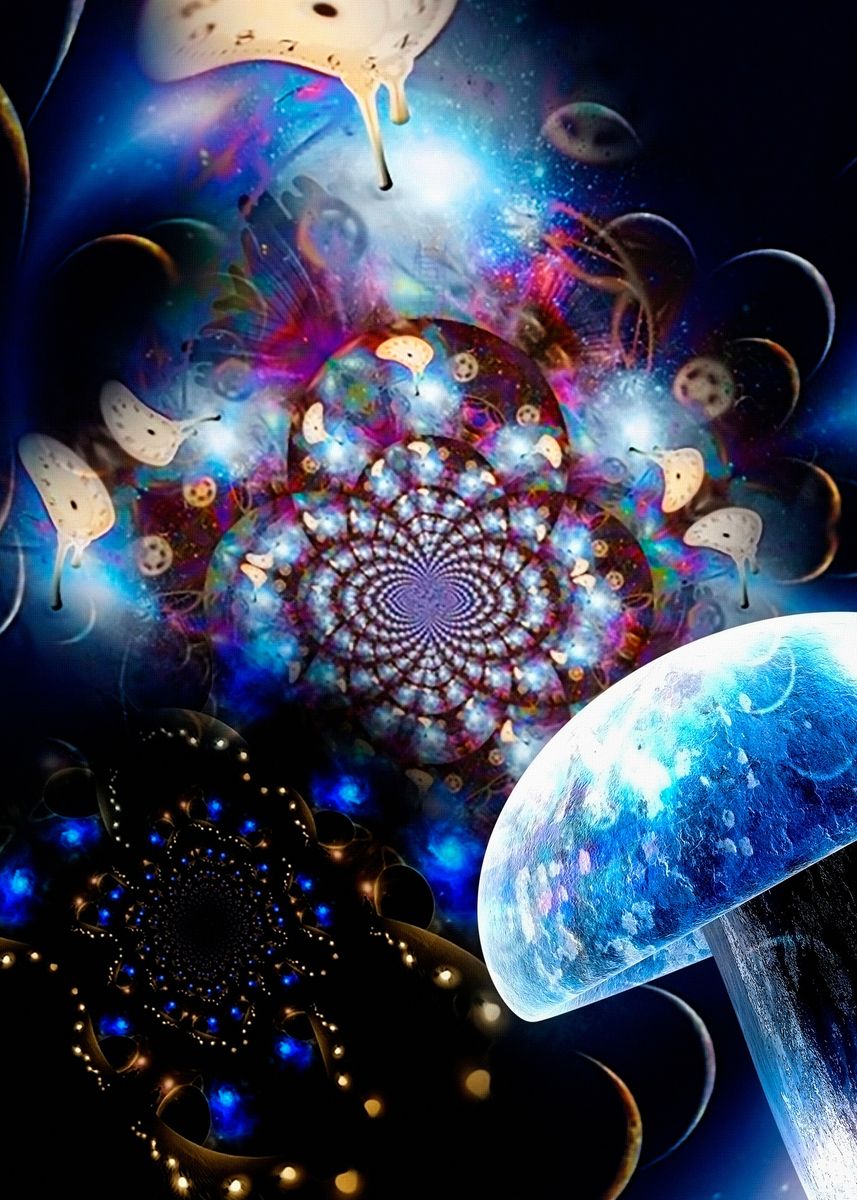 'Hallucinogenic mushroom' Poster, picture, metal print, paint by Bruce ...