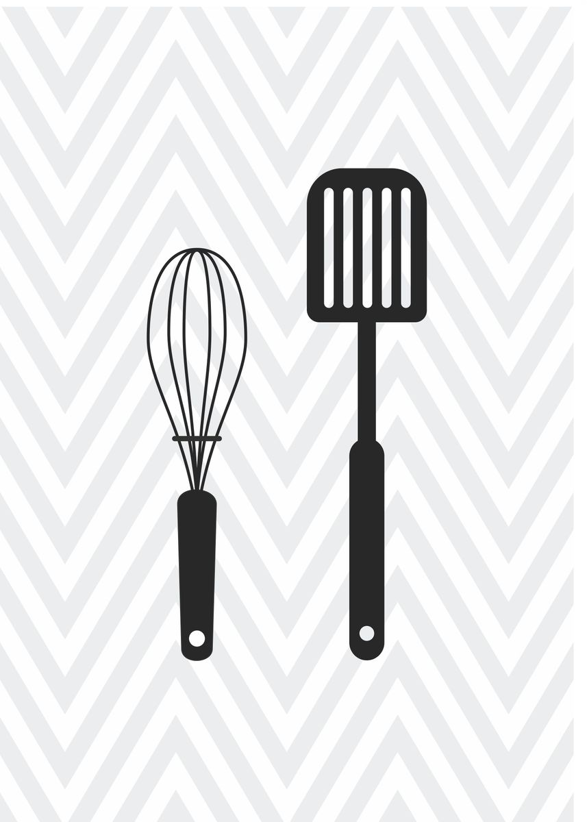 'POSTER KITCHEN SET' Poster, picture, metal print, paint by BEST POSTER ...