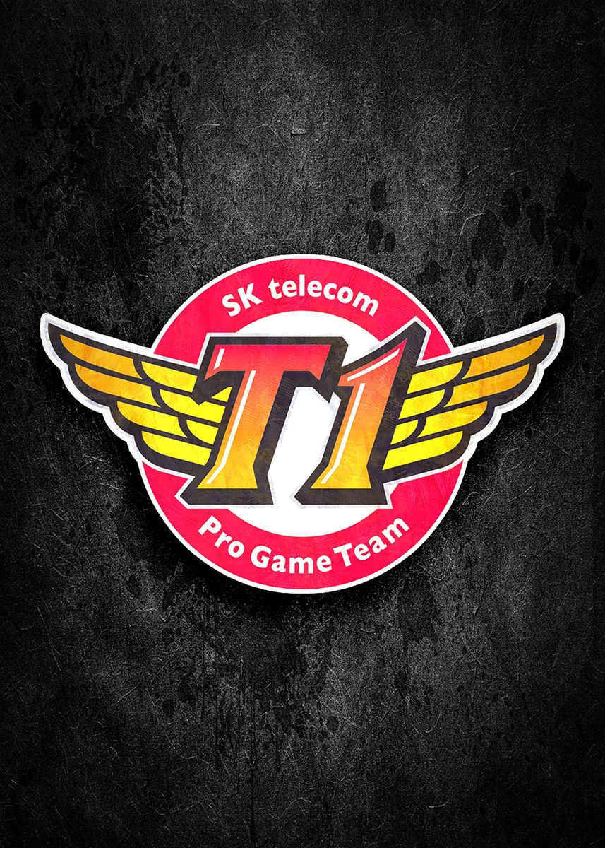 'SK Telecom T1' Poster, picture, metal print, paint by Little Mermaid | Displate