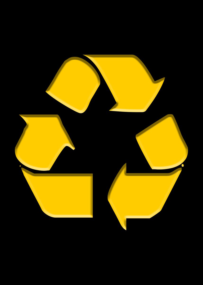 'Mobius Strip Recycle Sign' Poster, picture, metal print, paint by Art ...