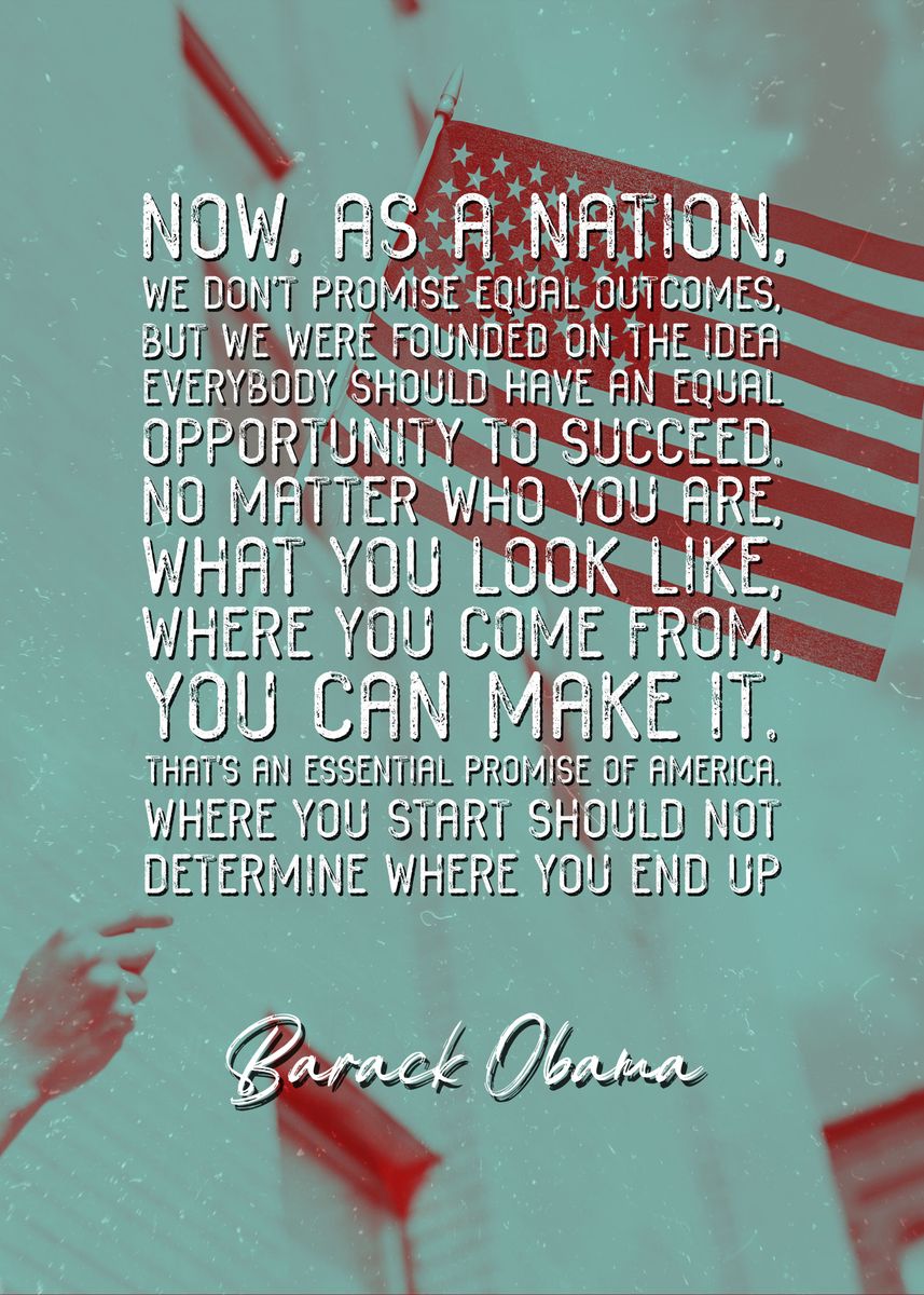 'Barack Obama Quote 4' Poster by Quoteey | Displate