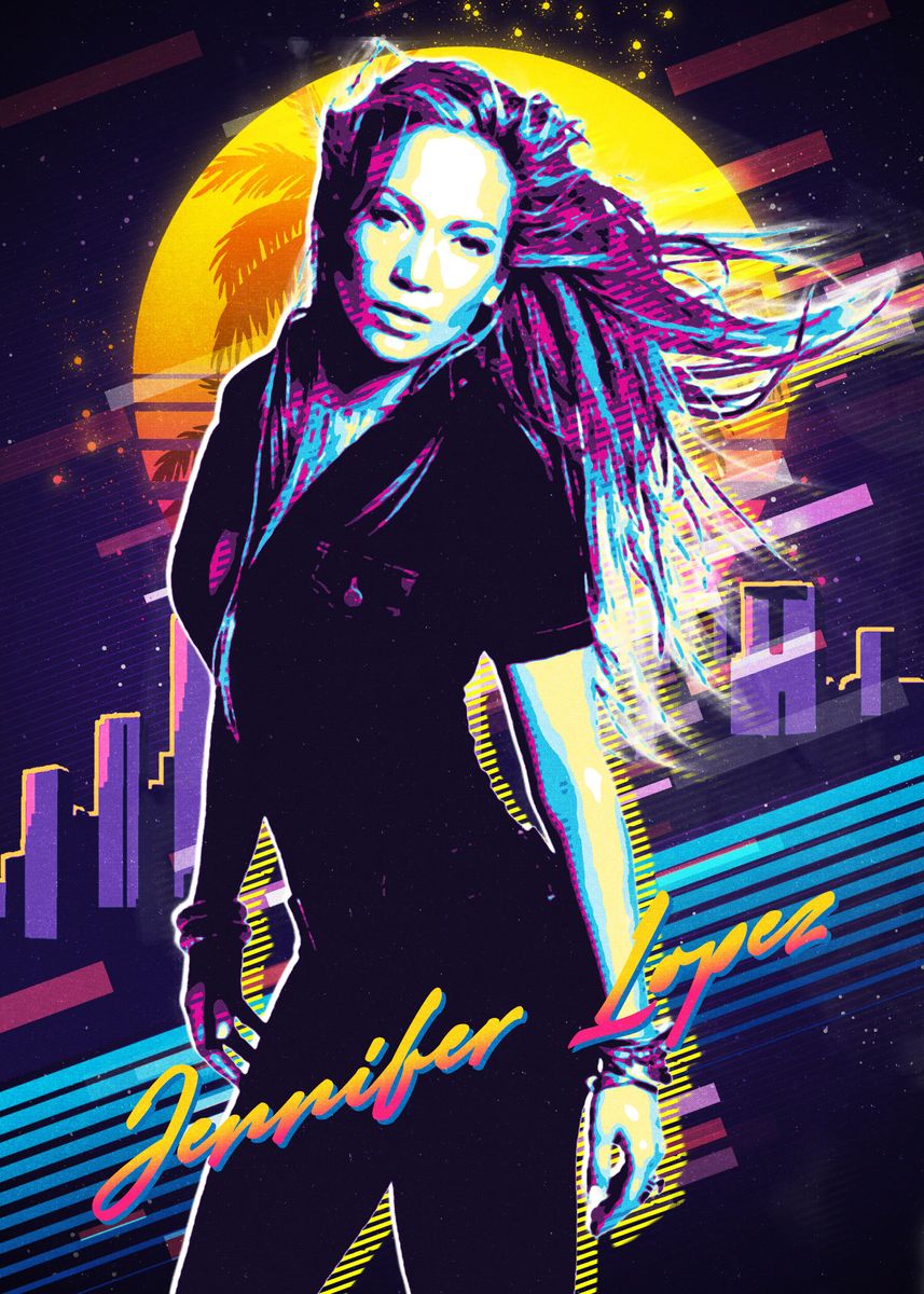 'JENNIFER LOPEZ' Poster, picture, metal print, paint by Most Popular ...