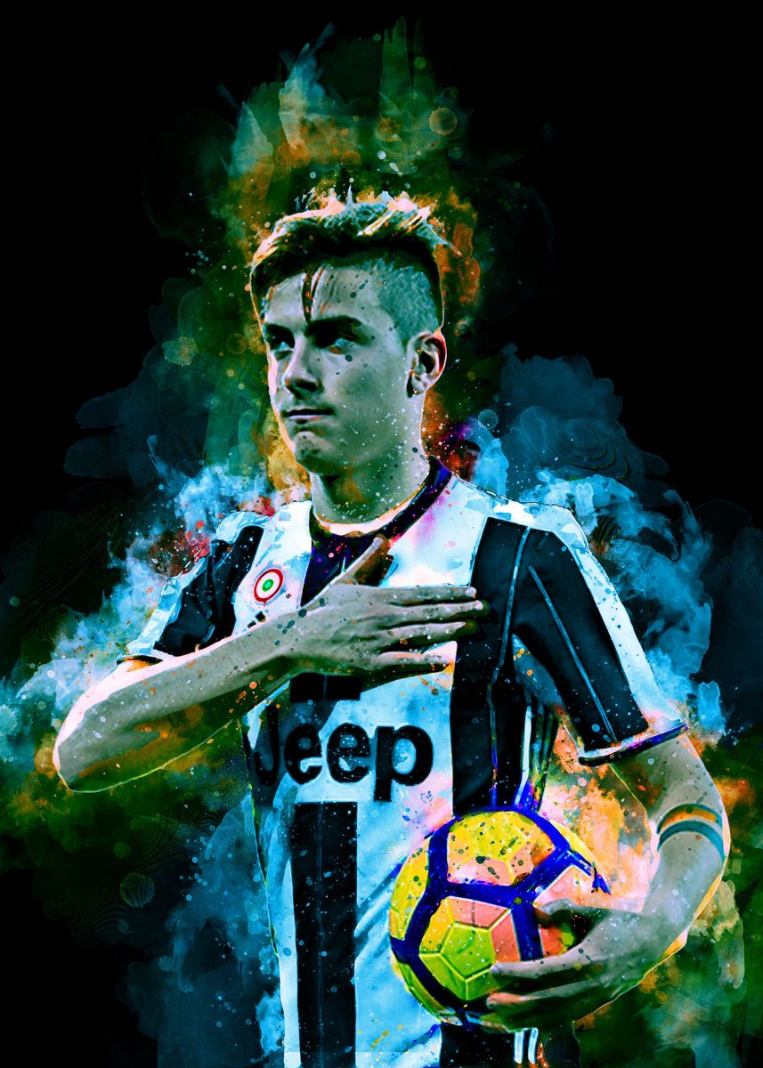 'Paulo Dybala' Poster, picture, metal print, paint by Hafis | Displate