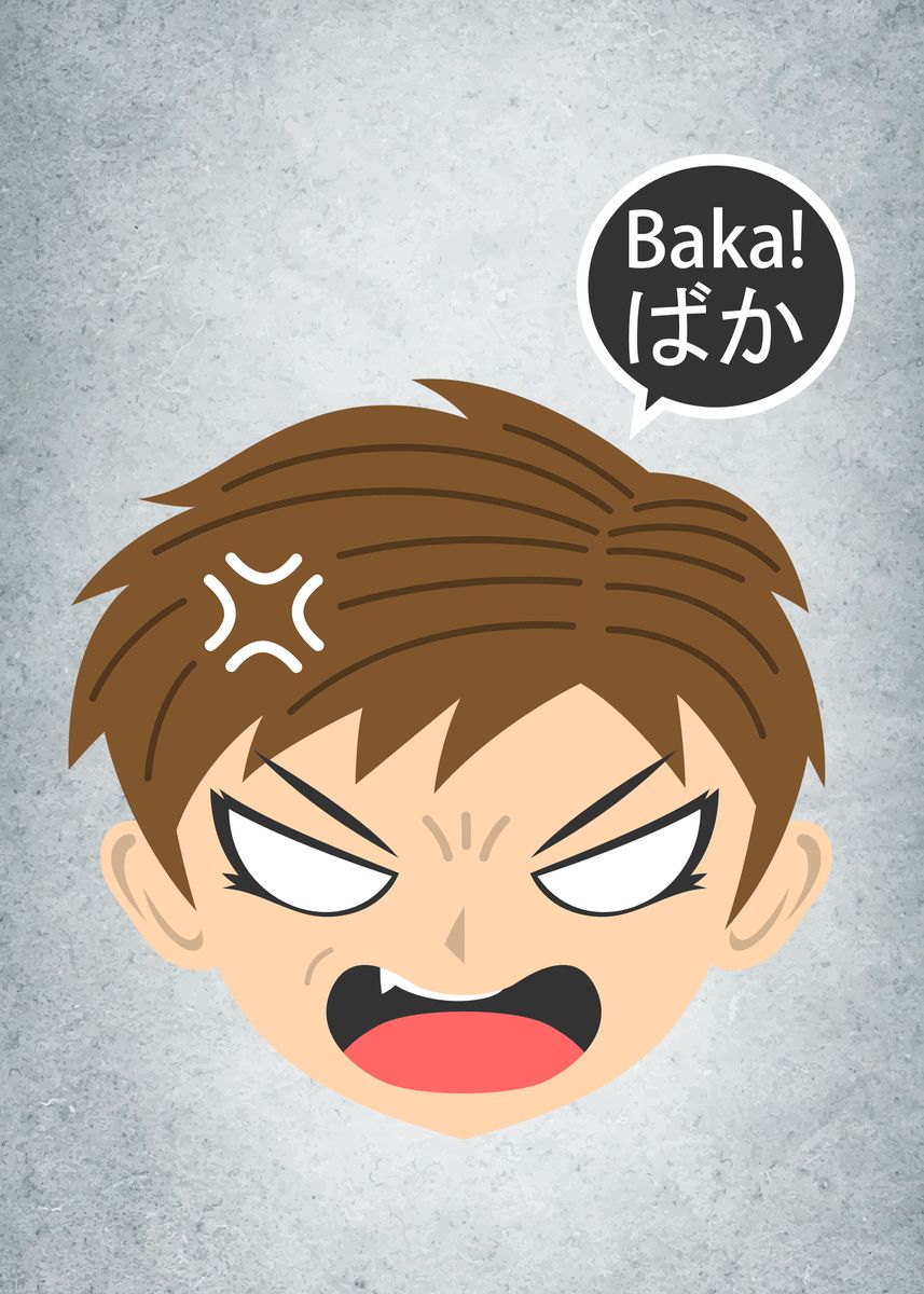 'Anime Baka Fight 3' Poster by Saphira Design | Displate