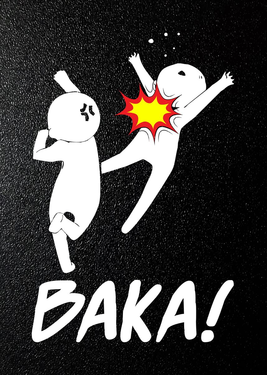 'Anime Baka Fight' Poster, picture, metal print, paint by Saphira ...