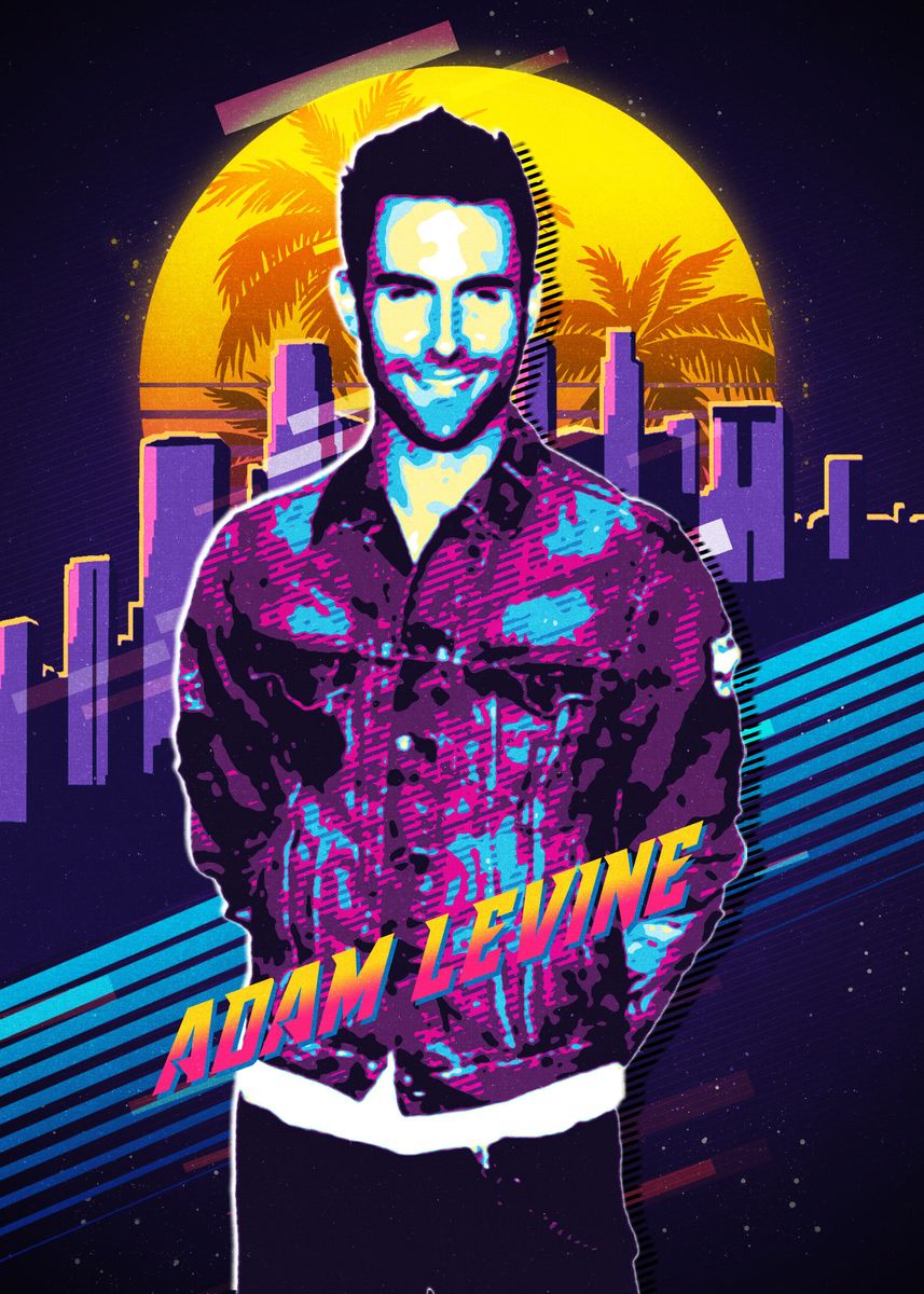 'ADAM LEVINE' Poster by Most Popular Cult posters | Displate