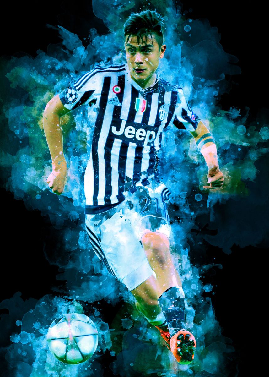 'Paulo Dybala' Poster, picture, metal print, paint by Hafis | Displate