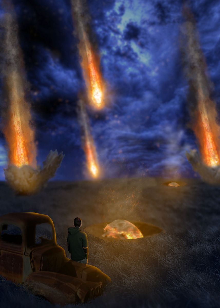 'fire' Poster, picture, metal print, paint by Evan Wery | Displate