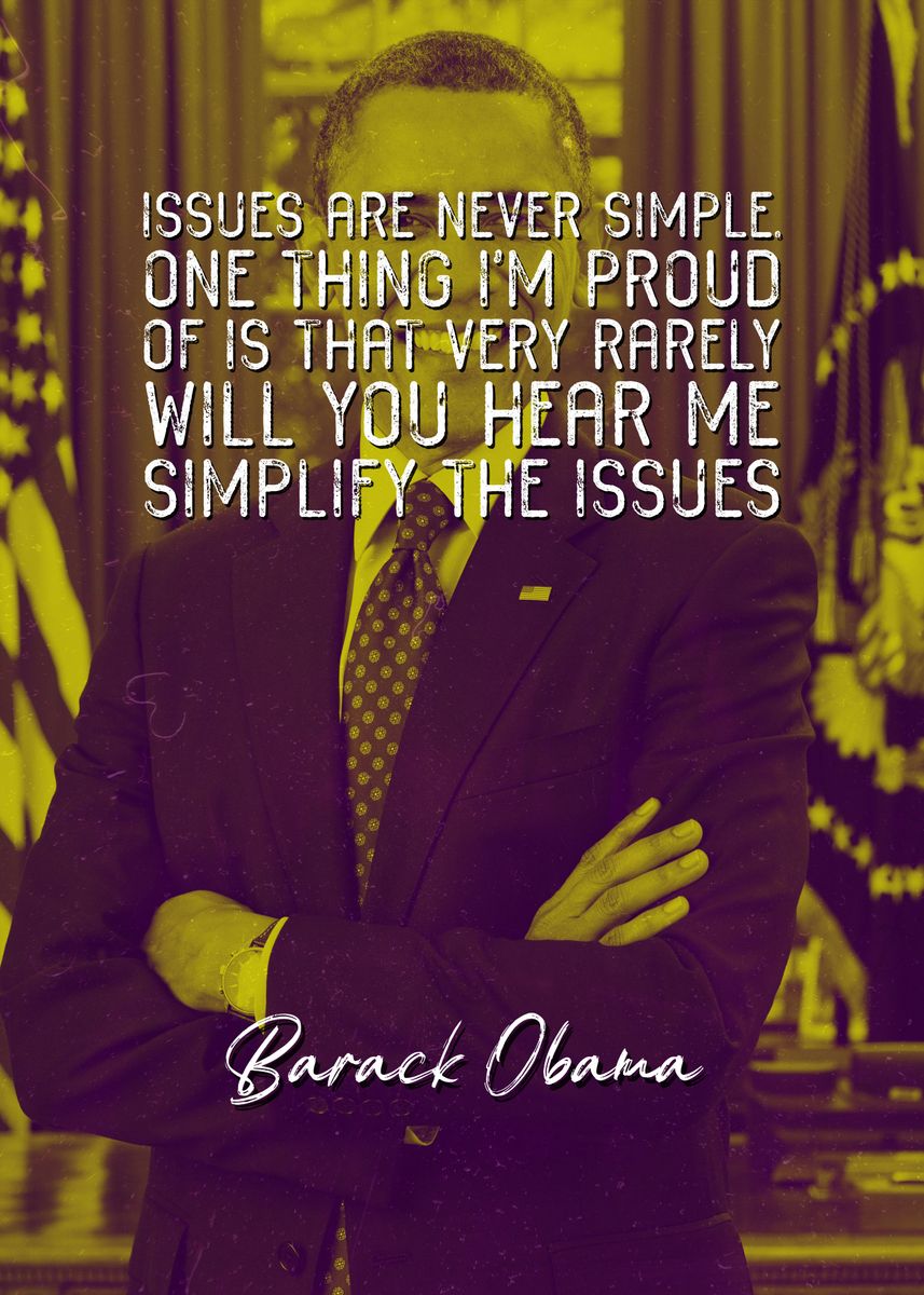 'Barack Obama Quote 10' Poster, picture, metal print, paint by Quoteey ...