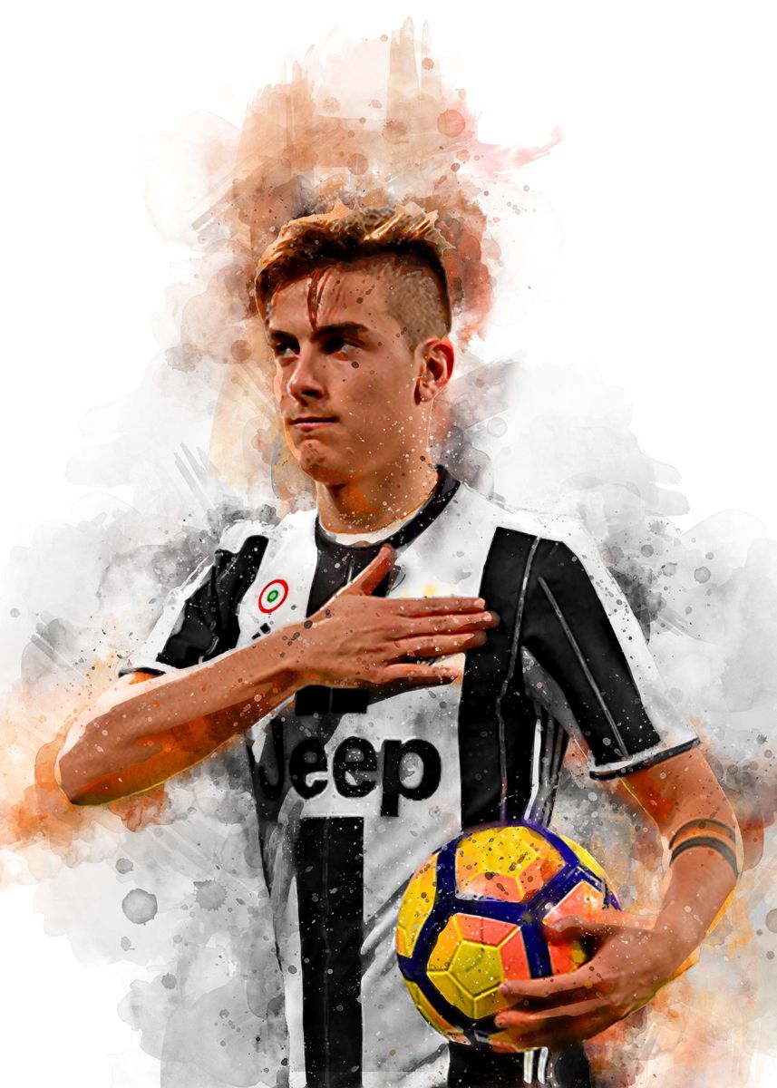 'Paulo Dybala' Poster, picture, metal print, paint by Hafis | Displate