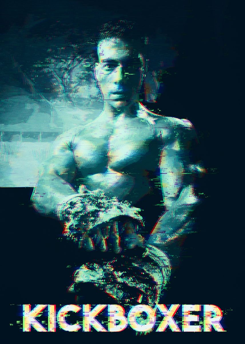 'Kickboxer' Poster, picture, metal print, paint by Posterlicious | Displate