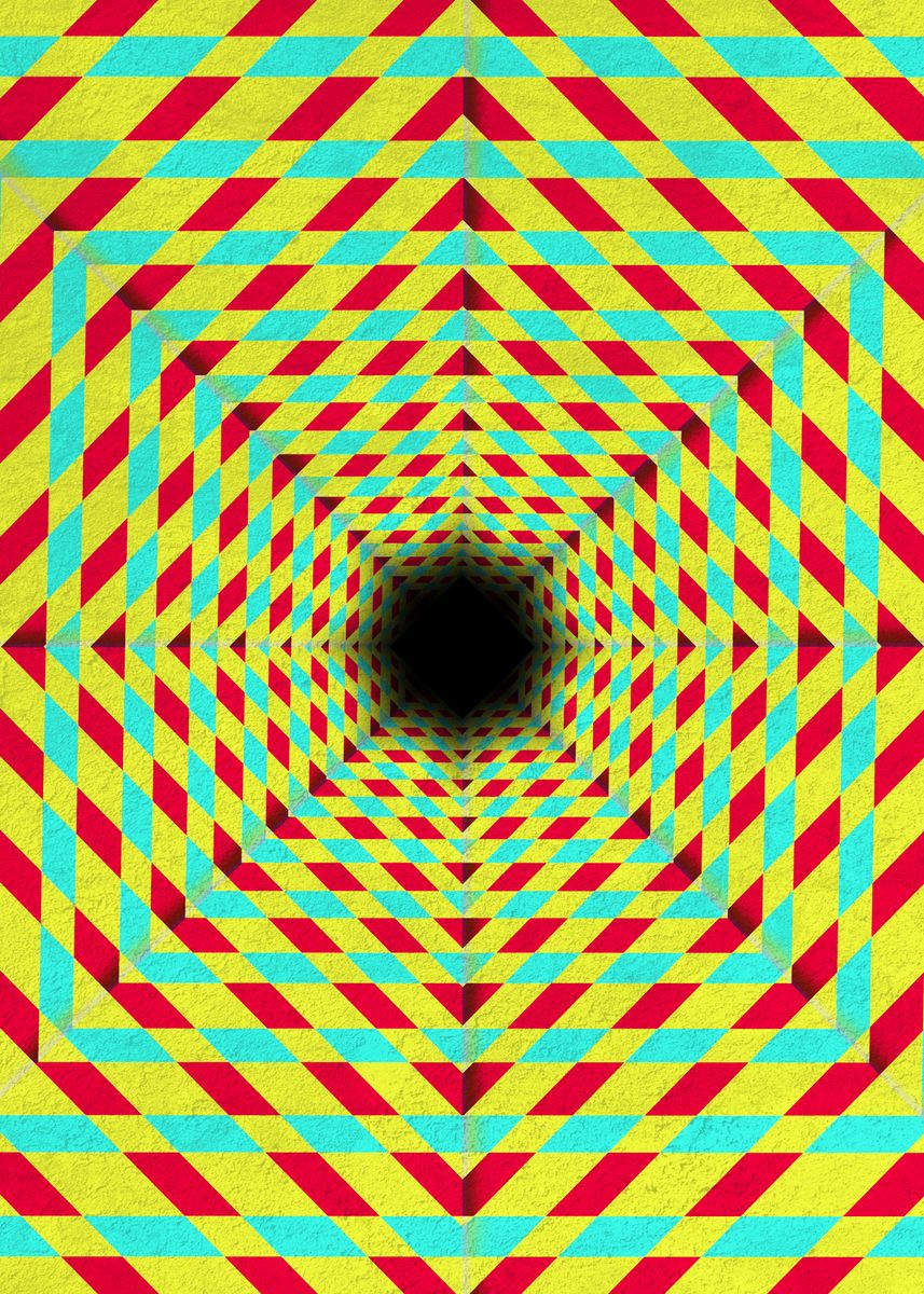 'Psychedelic Pattern' Poster, picture, metal print, paint by Athar Art ...