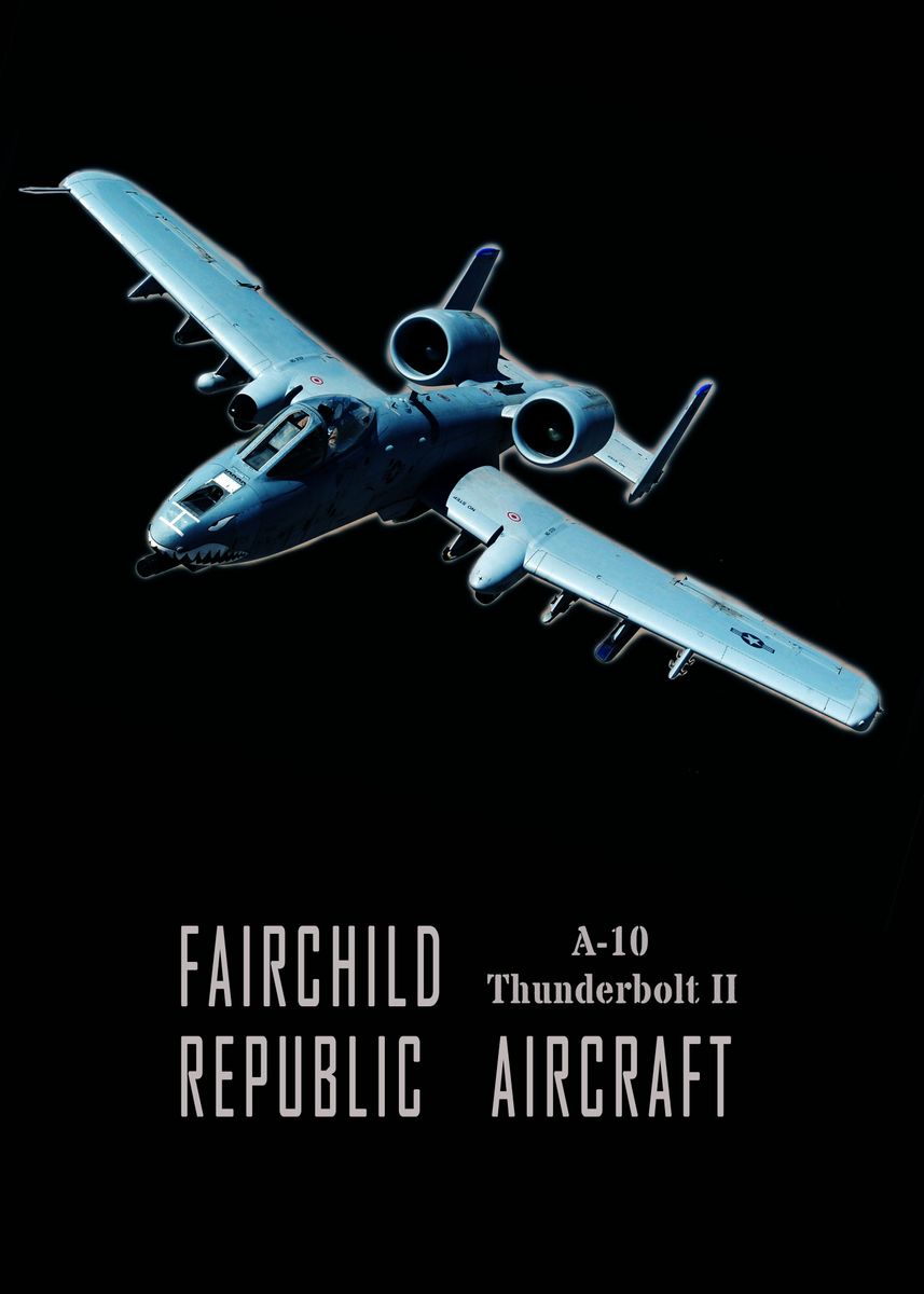 'A10 Thunderbolt II' Poster, picture, metal print, paint by Phuong Dong ...