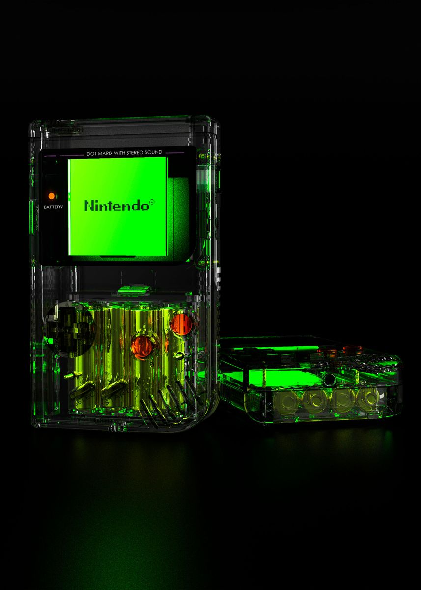 'Neon game' Poster, picture, metal print, paint by Taffy | Displate