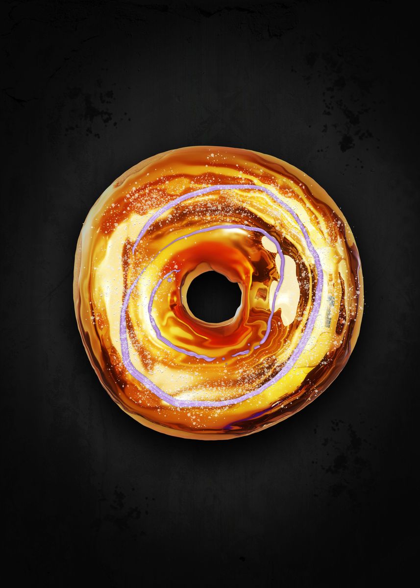 'GOLD SCRIBBLES' Poster, picture, metal print, paint by msp4rrow | Displate