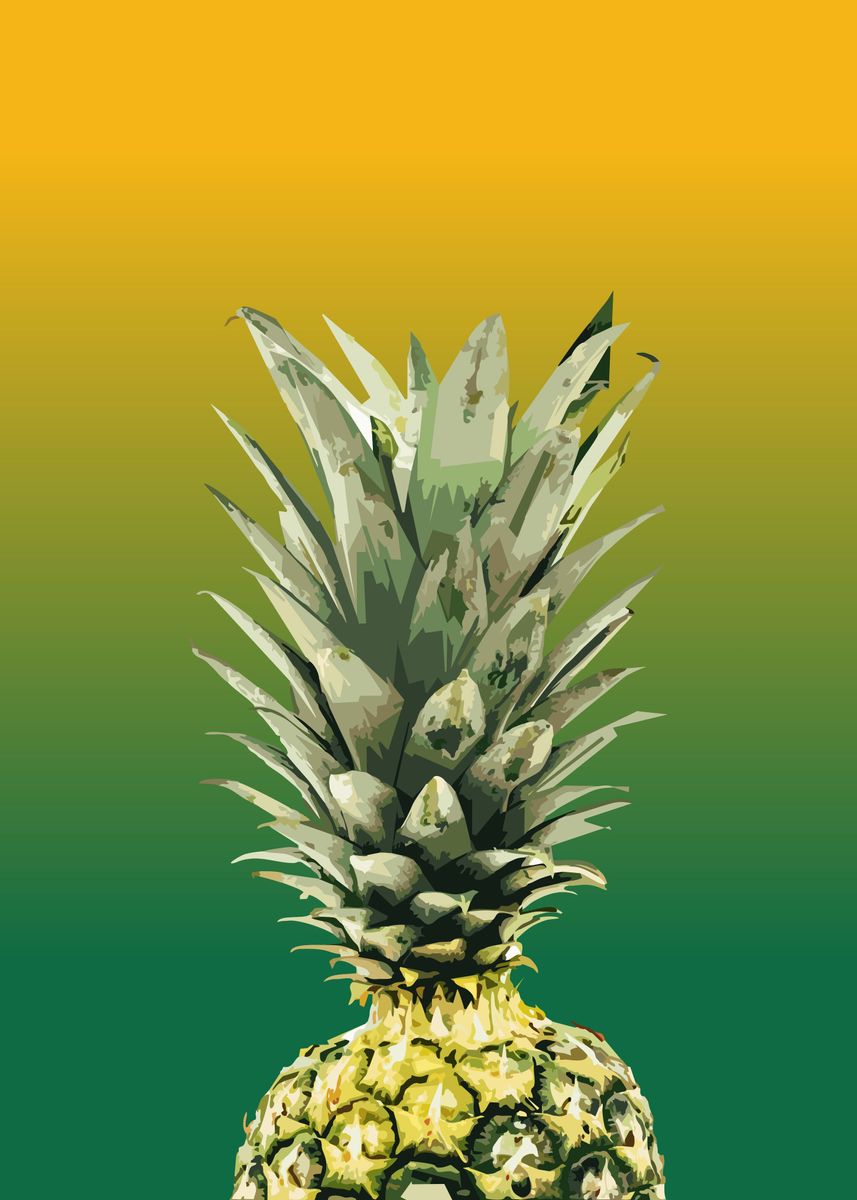 'Pineapple' Poster by Ahmad Hanafi | Displate