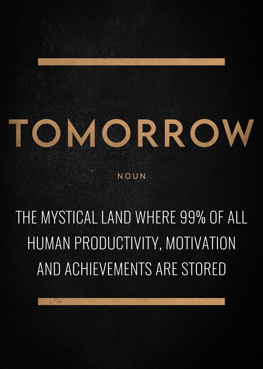 'Tomorrow' Poster, picture, metal print, paint by Conceptual ...