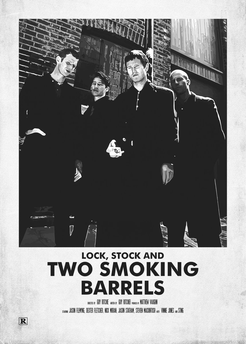'LOCK STOCK SMOKING BARRELS' Poster, picture, metal print, paint by ...
