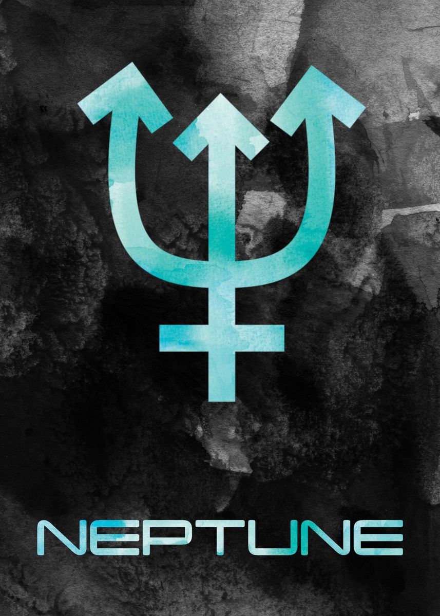 'Planet Neptune' Poster, picture, metal print, paint by Mr Maker | Displate