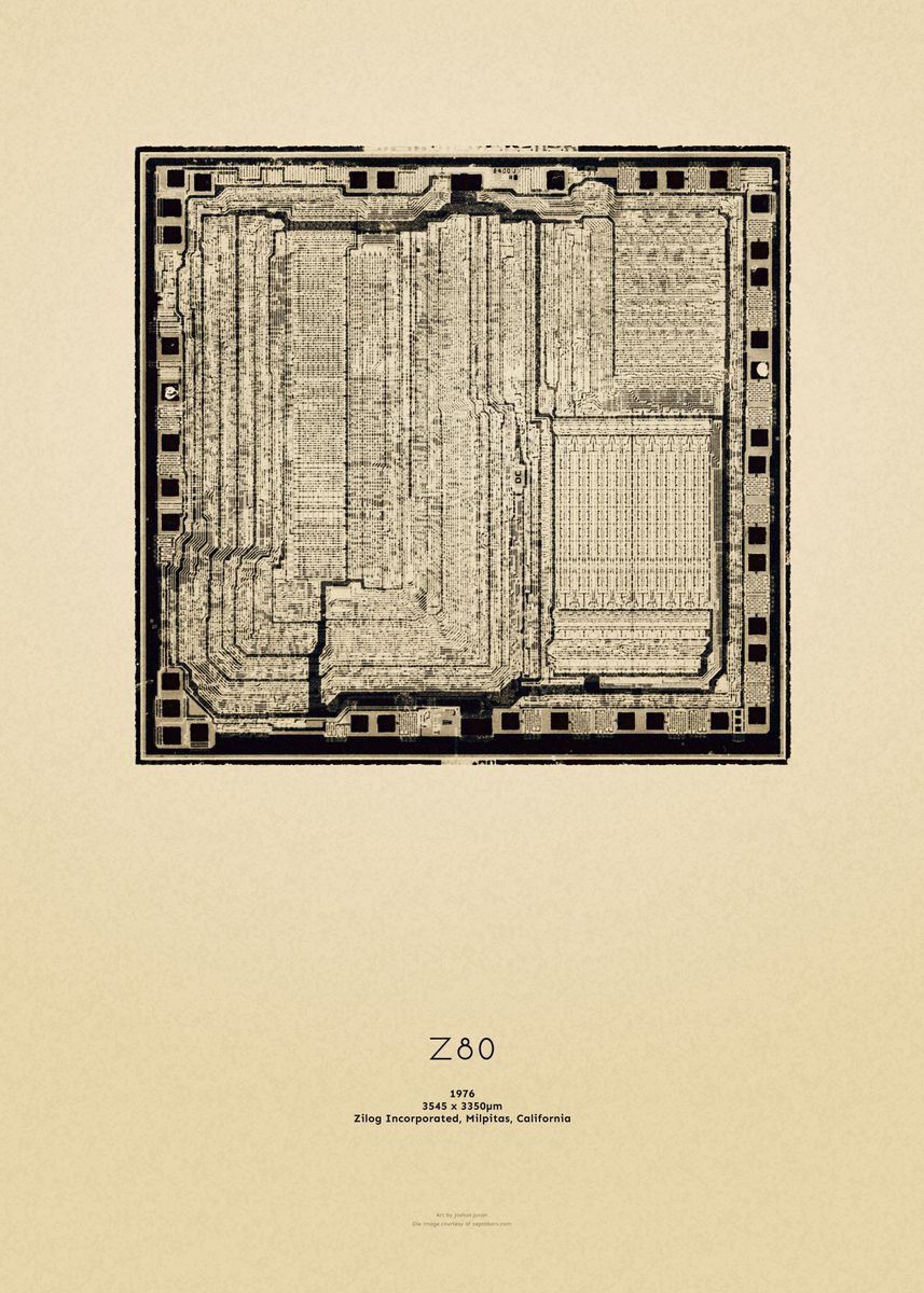 'Z80 Vintage' Poster, picture, metal print, paint by Josh Junon | Displate