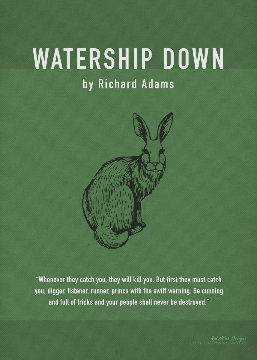 'Watership Down Book Art' Poster, picture, metal print, paint by Design ...
