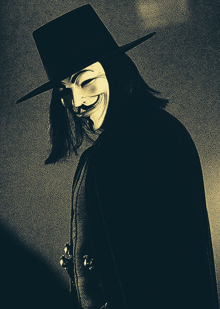 'v vandetta art' Poster, picture, metal print, paint by fab bryan ...