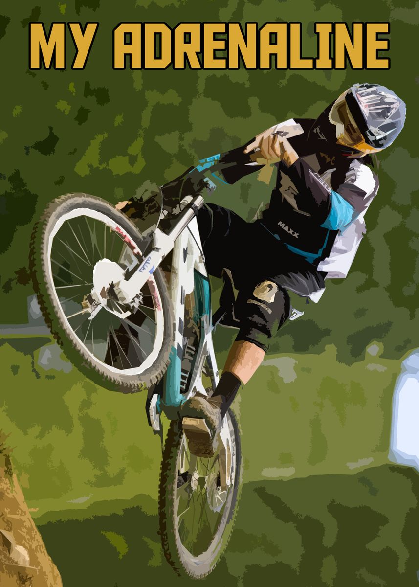 'my adrenaline' Poster, picture, metal print, paint by Muhammad Anas ...