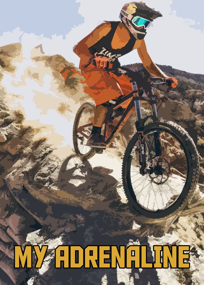 'my adrenaline poster' Poster, picture, metal print, paint by Muhammad ...