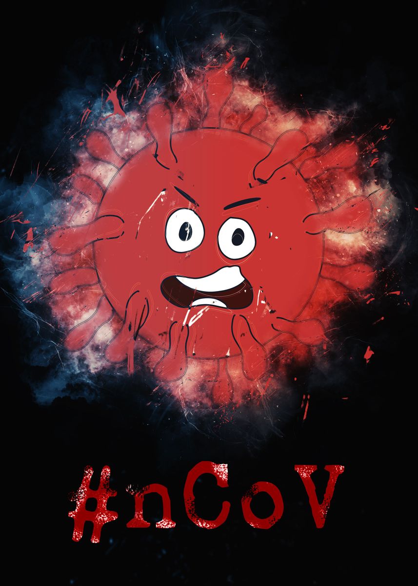 'corona' Poster, picture, metal print, paint by dam art | Displate